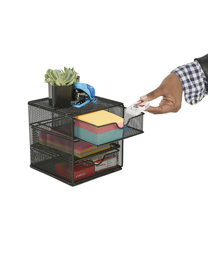 Mind Reader Mesh Mini 3 Tier Drawer Organizer - Macy's