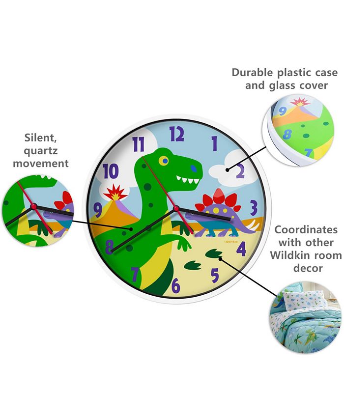 Wildkin Dinosaur Land Wall Clock - Macy's