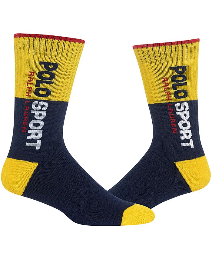 Polo Ralph Lauren Polo Ralph Lauren Men's Colorblocked Crew Socks - Macy's