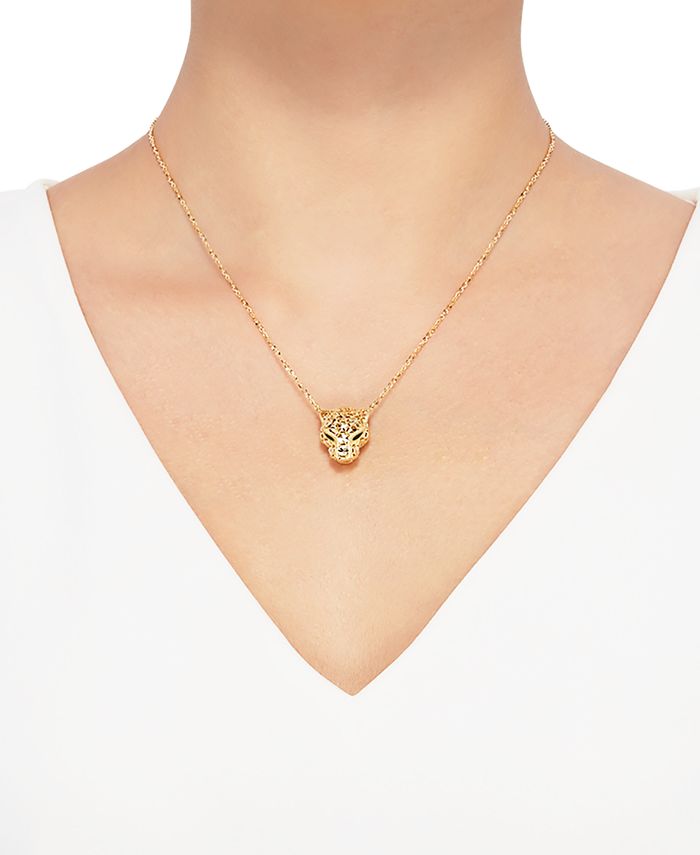 EFFY Collection Effy Oro by EFFY® Panther 18" Pendant Necklace in 14k ...