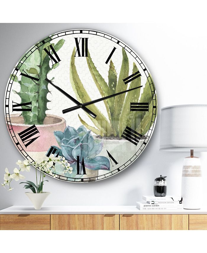 Designart Cottage Oversized Metal Wall Clock - Macy's