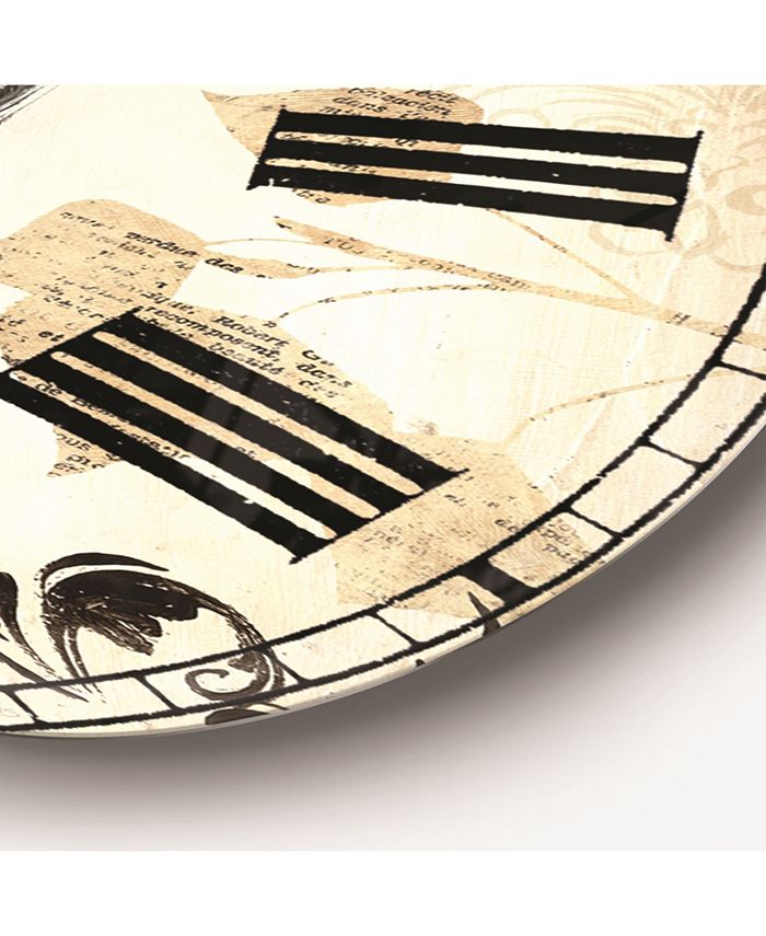 Designart Farmhouse Oversized Metal Wall Clock - Macy's