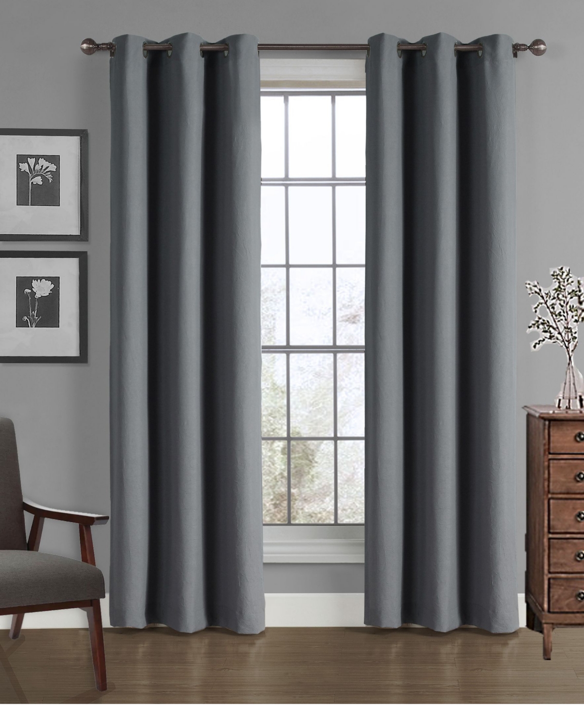 Click here for Universal Home Fashions Solid Crushed Microfiber P... prices