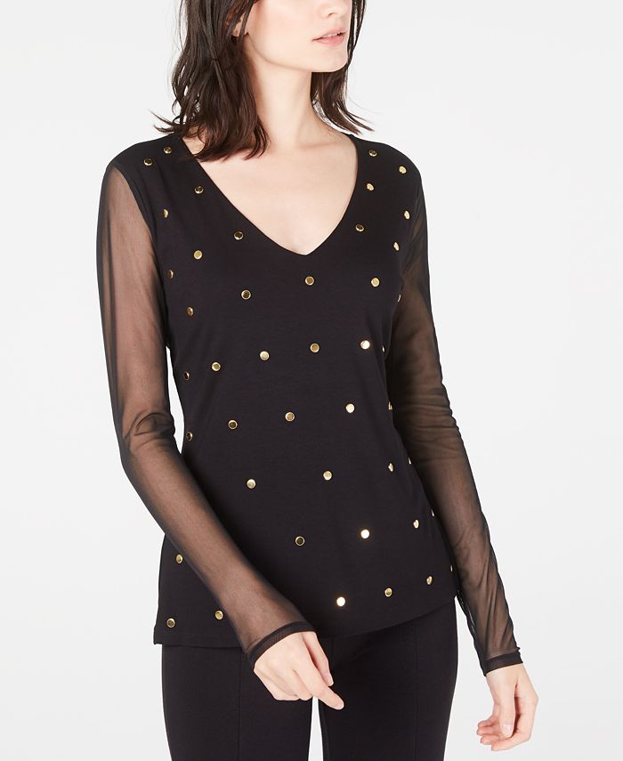 INC International Concepts INC Studded Illusion Top, Created for Macy's ...