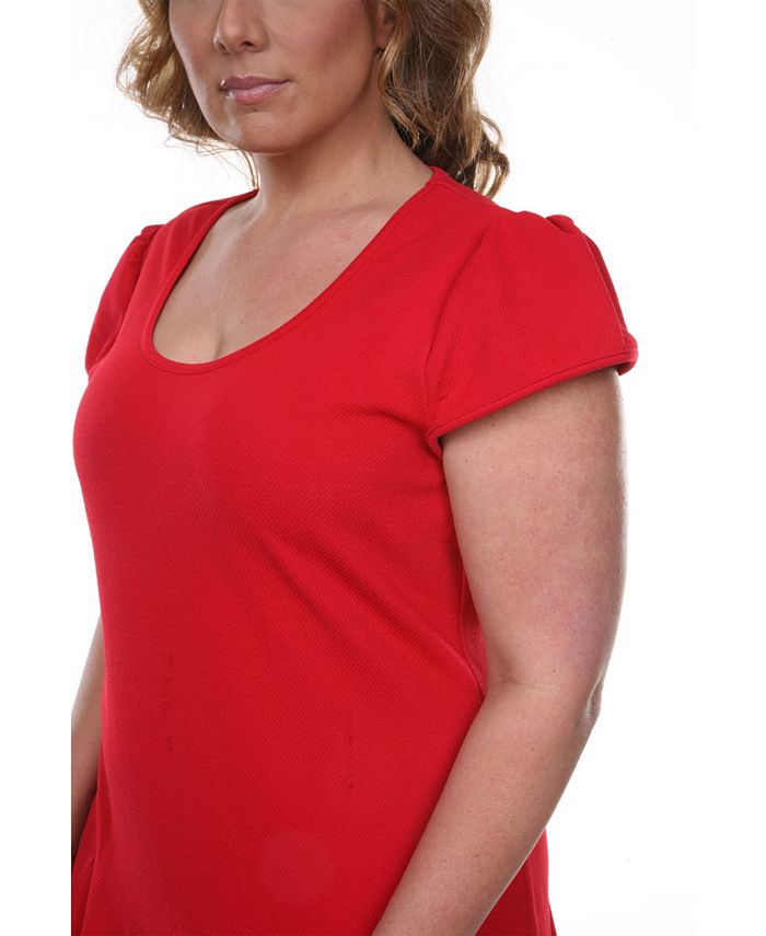 White Mark Women's Plus Size Cara Dress - Macy's