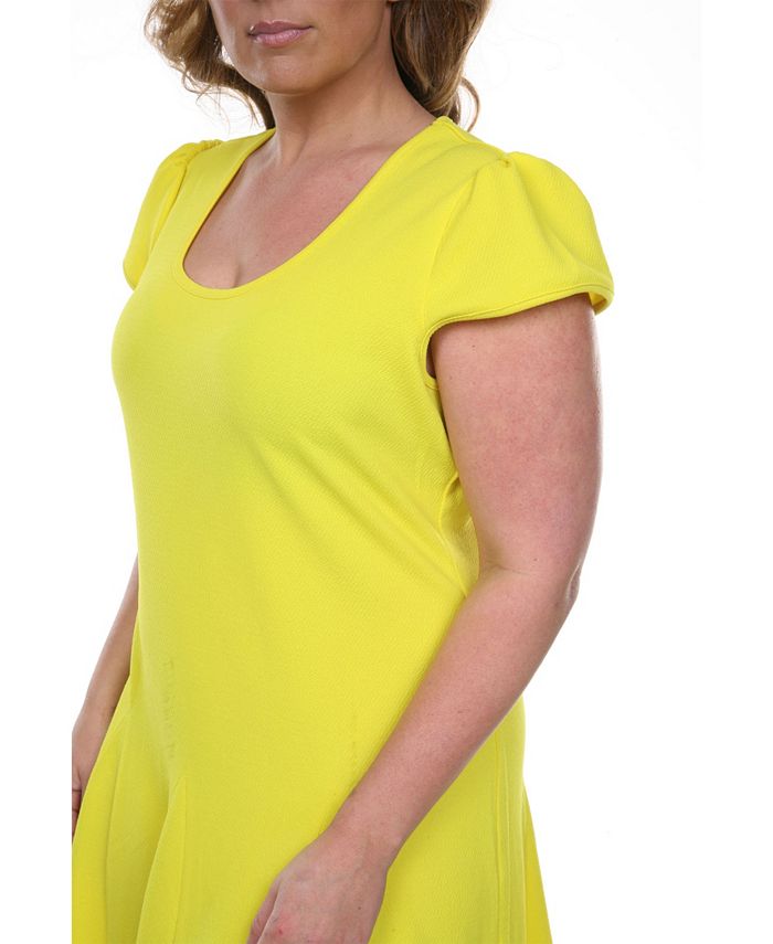 White Mark Women's Plus Size Cara Dress - Macy's