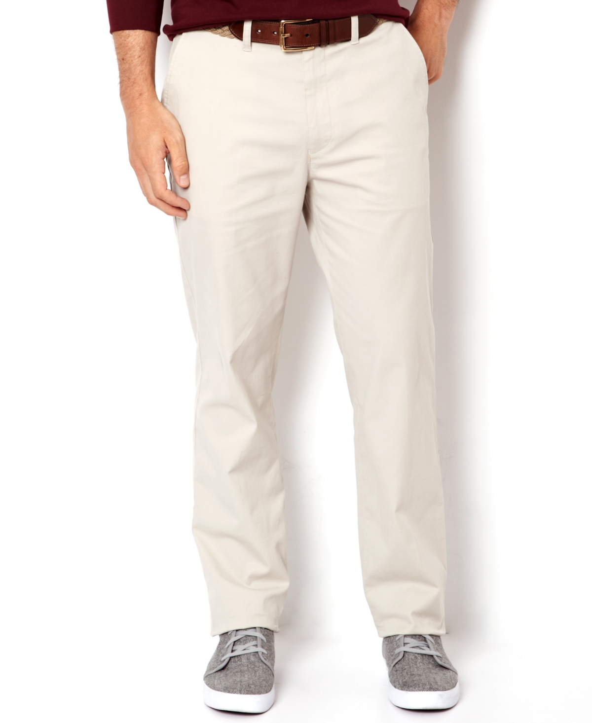Click here for Nautica Classic-Fit Flat-Front Lightweight Beacon... prices