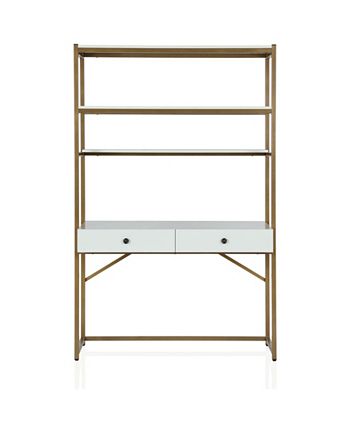 CosmoLiving Cosmo living Billie Metal Desk Etagere - Macy's