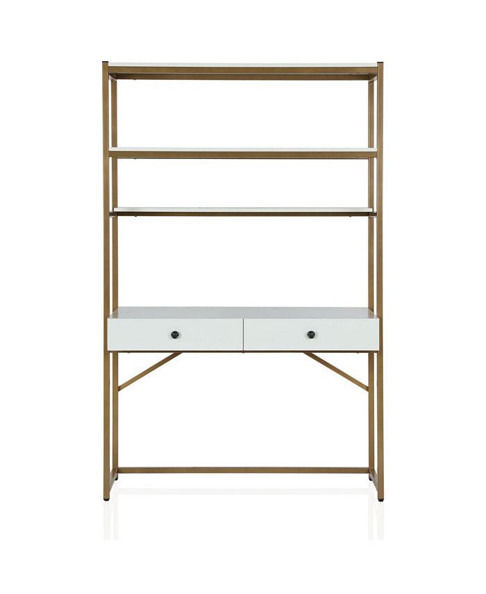 CosmoLiving Cosmo living Billie Metal Desk Etagere - Macy's