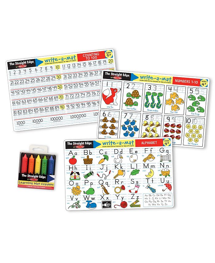 Melissa and Doug Alphabet / Numbers Placemat Bundle - Macy's