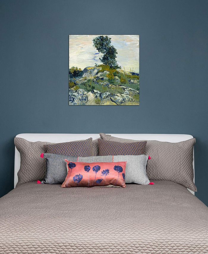 iCanvas The Rocks by Vincent Van Gogh Wrapped Canvas Print - 26" x 26 ...