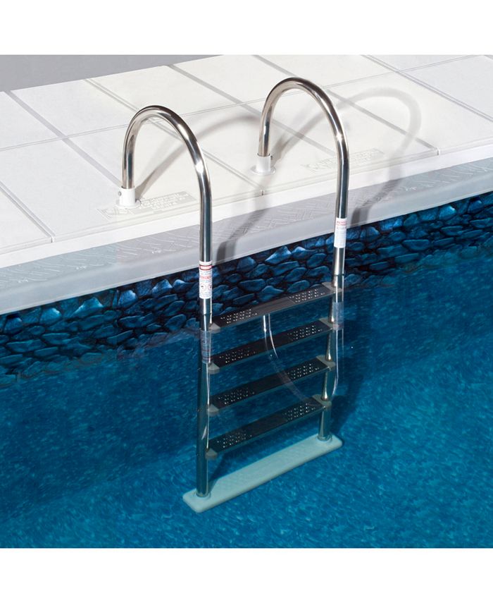 Blue Wave Premium Stainless Steel in Pool Ladder for Above Ground Pools ...
