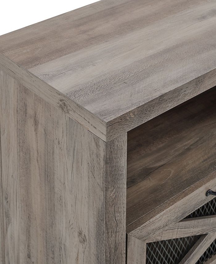 Walker Edison Rustic Farmhouse Fireplace TV Stand & Reviews - Furniture ...