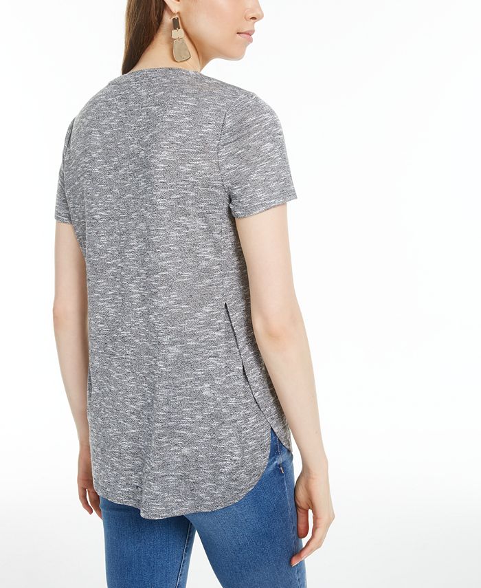 Bar III Marled T-Shirt, Created for Macy's - Macy's