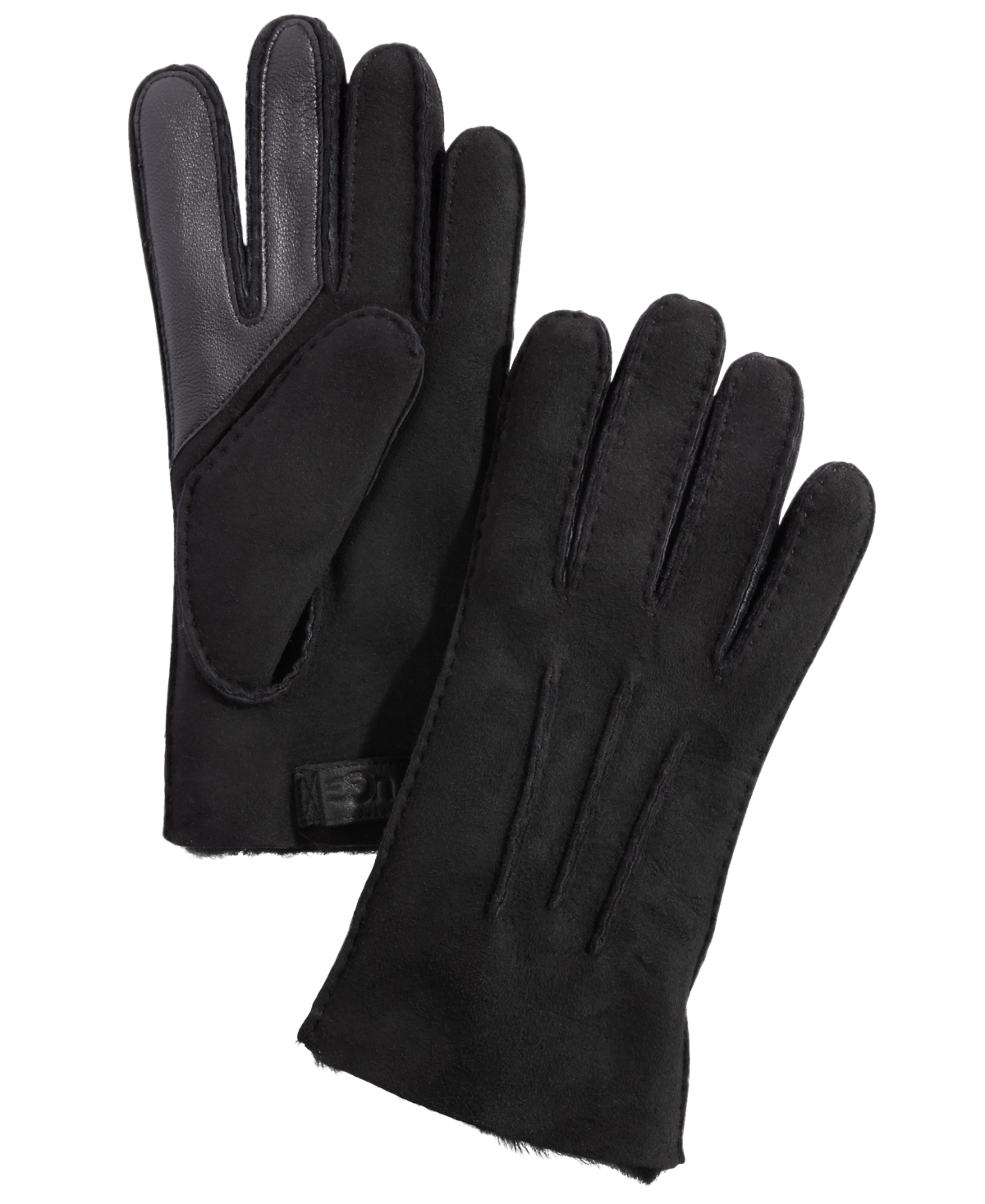 Click here for Ugg Mens Sheepskin Tech Gloves - Black prices