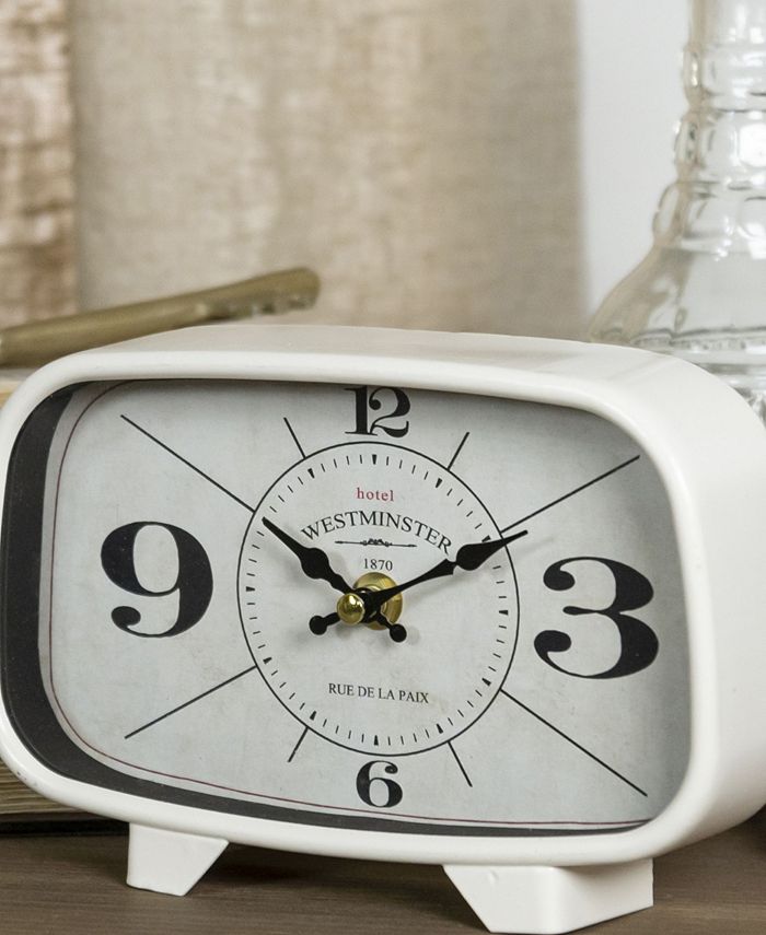 VIP Home & Garden Metal Table Clock - Macy's