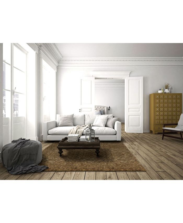 Hip-o Modern Living Teak Indoor And Outdoor Floor Rug, 5' X 8' - Macy's