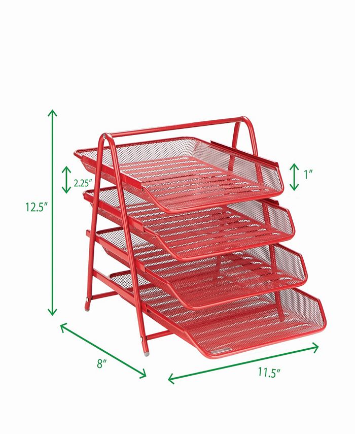 Mind Reader 4 Tier Paper Tray Desk Organizer - Macy's