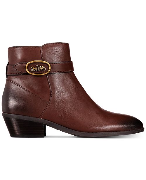 COACH Women's Dylan Horse-And-Carriage Booties & Reviews - Boots ...