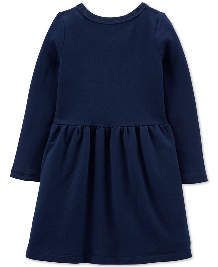 Carter's Toddler Girls Sequin-Heart Cotton Dress - Macy's