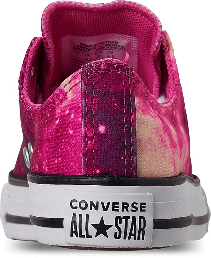 Converse Little Girls Chuck Taylor Ox Galaxy Print Casual Sneakers from ...