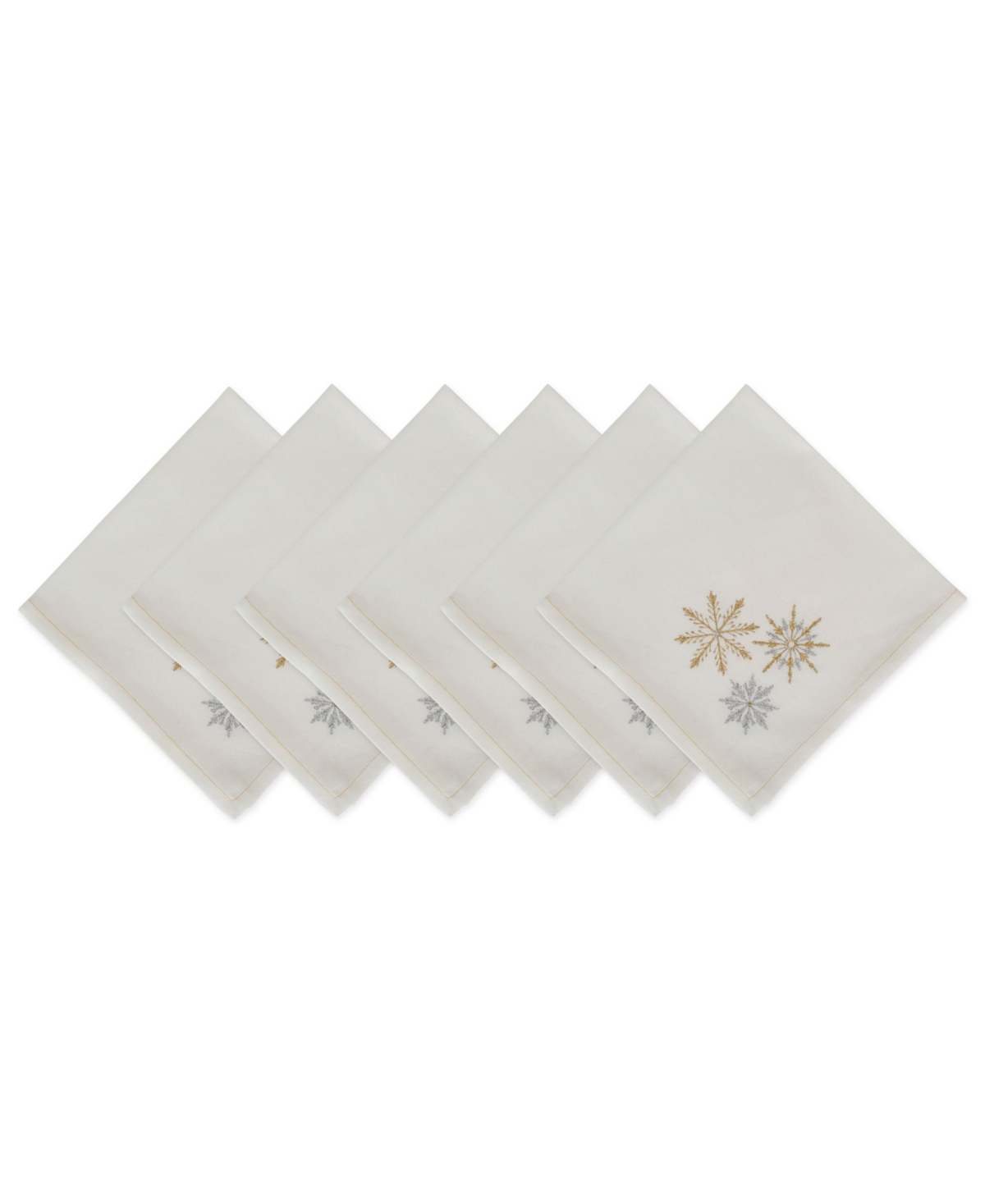 Click here for Design Imports Sparkle Snowflakes Embroidered Napk... prices