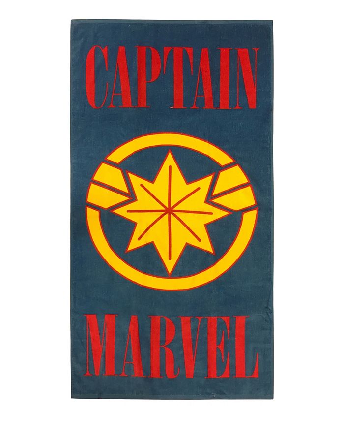 Marvel Captain Marvel Beach Towel - Macy's