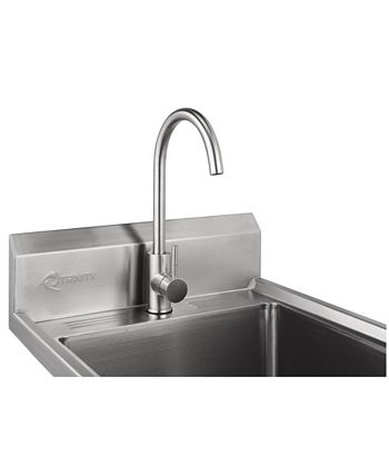 TRINITY Stainless Steel Utility Sink with Faucet - Macy's