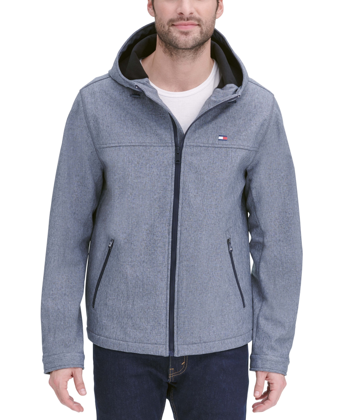 Click here for Tommy Hilfiger Mens Hooded Soft-Shell Jacket  Crea... prices