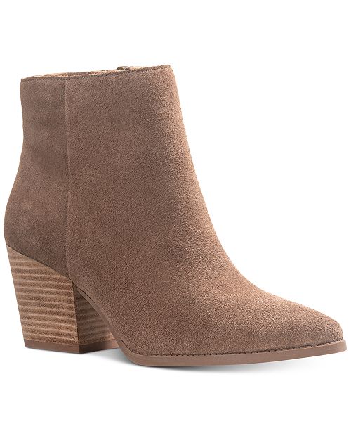 American Rag Eryn Leather Booties, Created for Macy's & Reviews - Boots ...