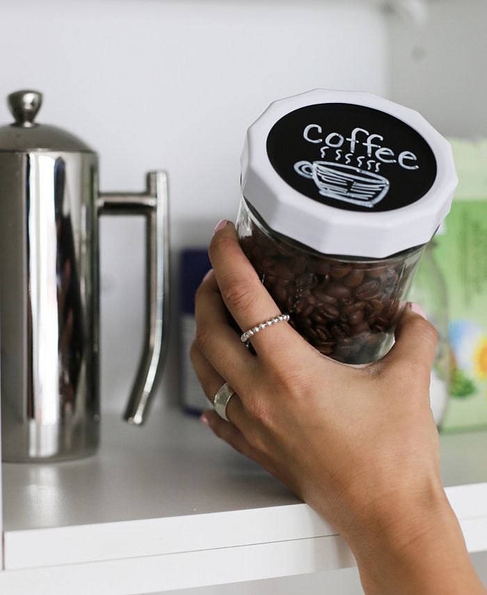 Masontops Chalk Top Canning Wide Mouth Jar Lids - Pack of 8 - Macy's