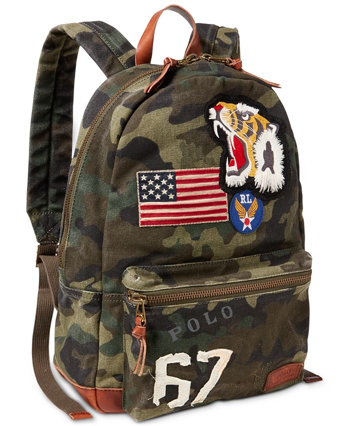 Polo Ralph Lauren Men's Cotton Canvas Camo Backpack - Macy's