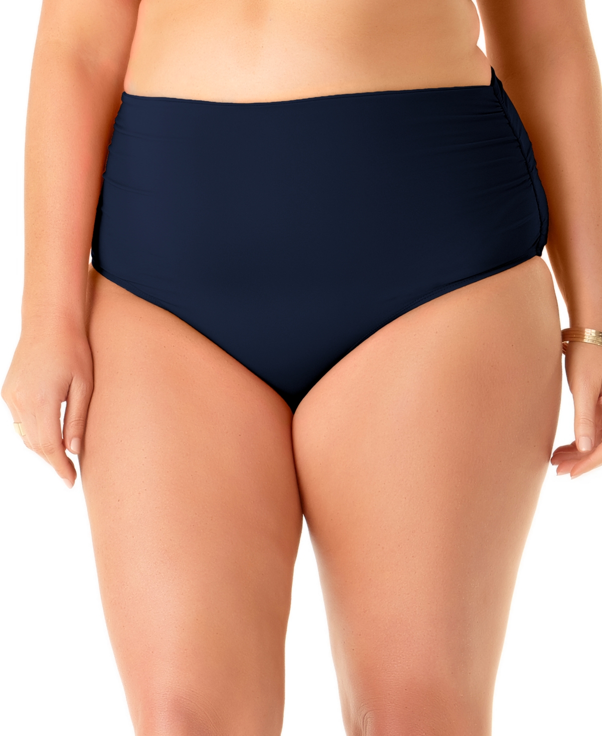 Click here for Anne Cole Plus Size High-Waist Bikini Bottoms - Na... prices