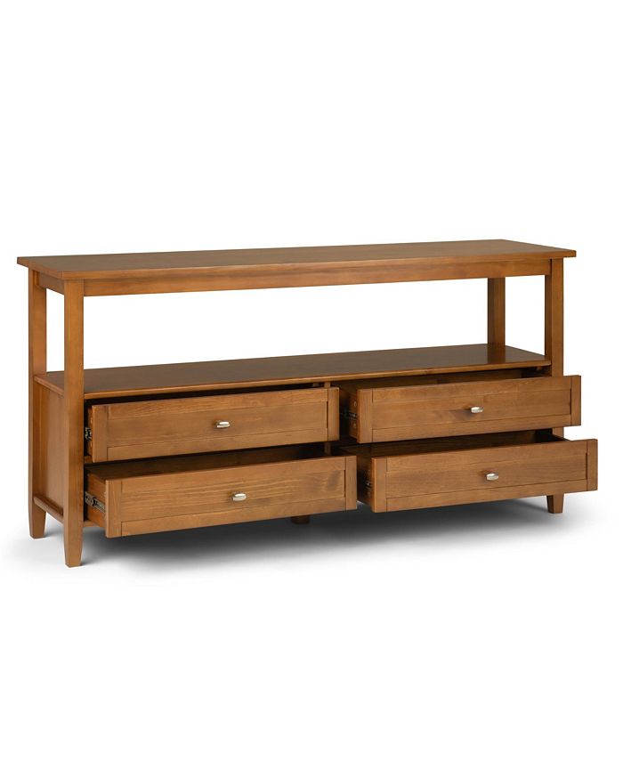 Simpli Home Warm Shaker Console Table - Macy's