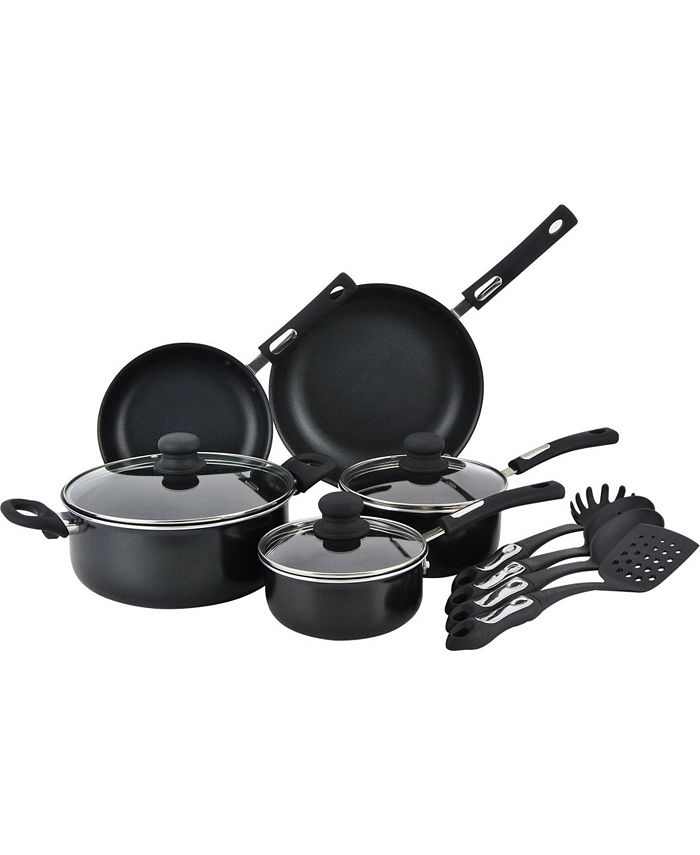 Hamilton Beach 12-Piece Non-Stick Aluminum Cookware Set - Macy's