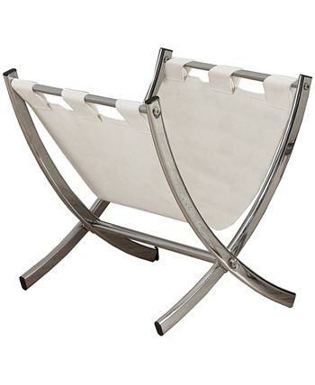 Monarch Specialties Leather Look Magazine Rack - Macy's
