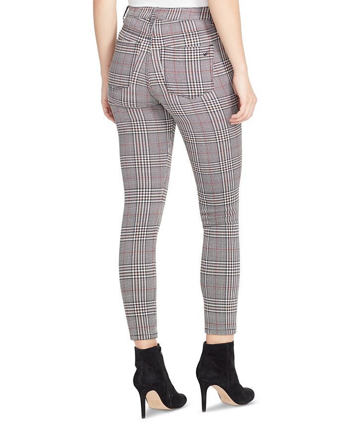 WILLIAM RAST Sculpted Plaid Ankle Skinny Jeans - Macy's