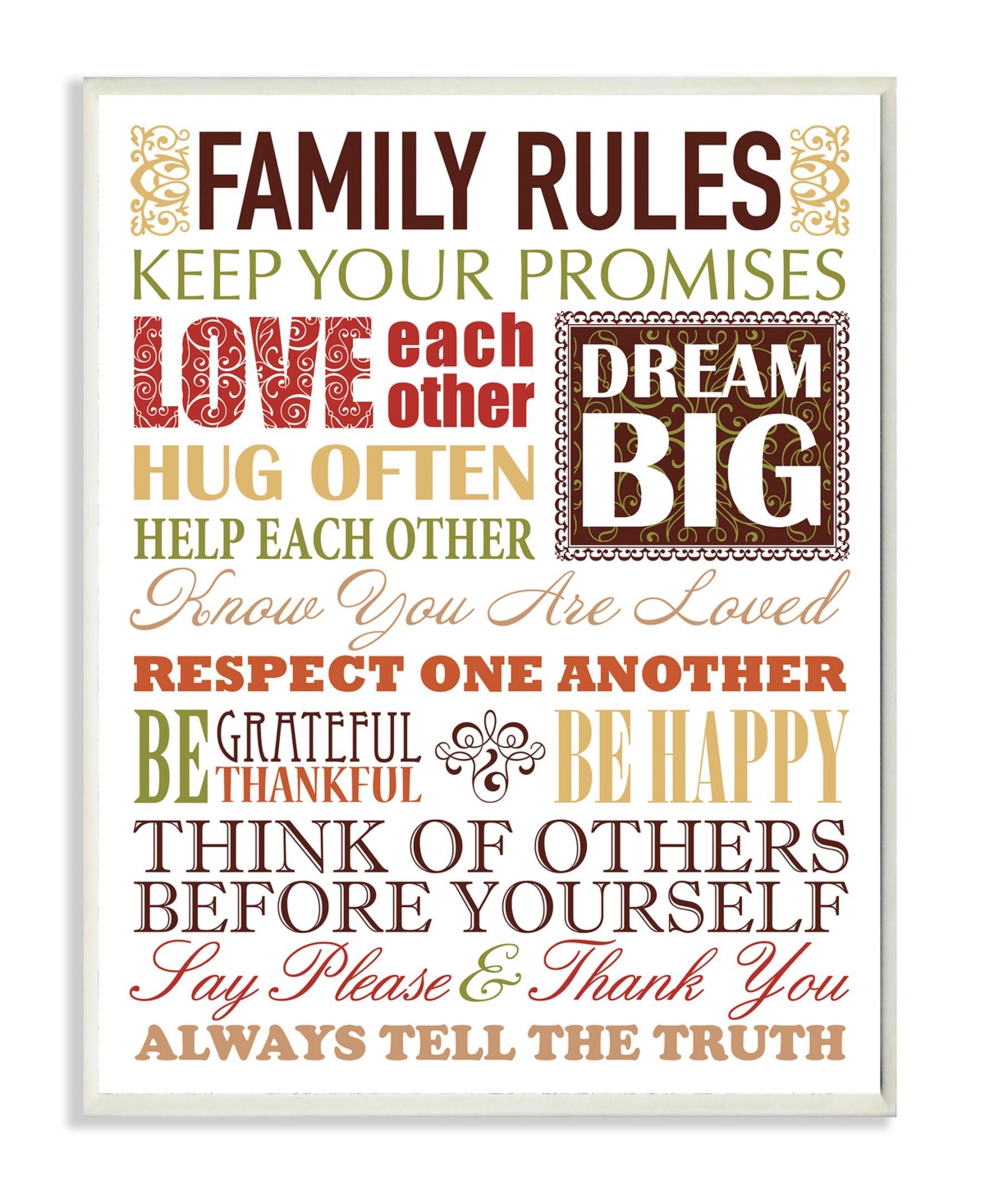 Click here for Stupell Industries Home Decor Family Rules Autumn... prices