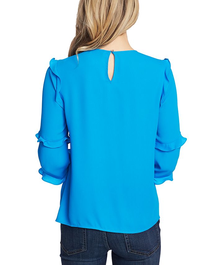 CeCe Ruffled Long-Sleeve Top - Macy's