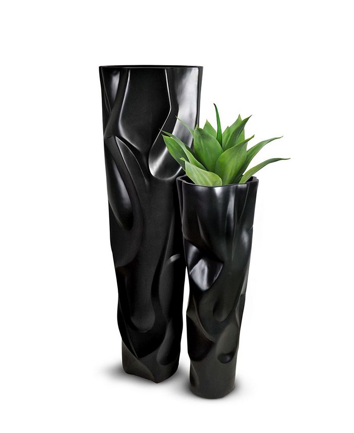 Le Present Lux Textura Fiberglass Planter 60" - Macy's