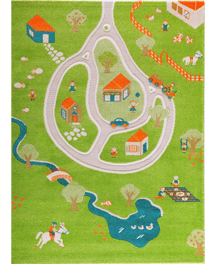 IVI Farm 3D Kids Play Rug Playmat - Macy's