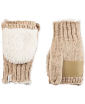 Isotoner Signature Women’s Acrylic Knit Flip-Top Mittens - Macy's