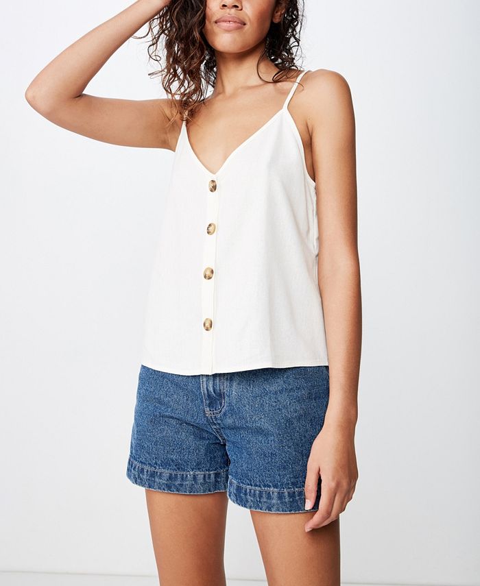 COTTON ON Allie Button Front Cami - Macy's