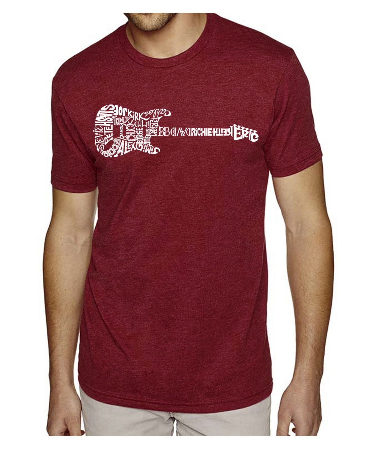 Click here for La Pop Art Mens Premium Word Art T-Shirt - Rock Gu... prices