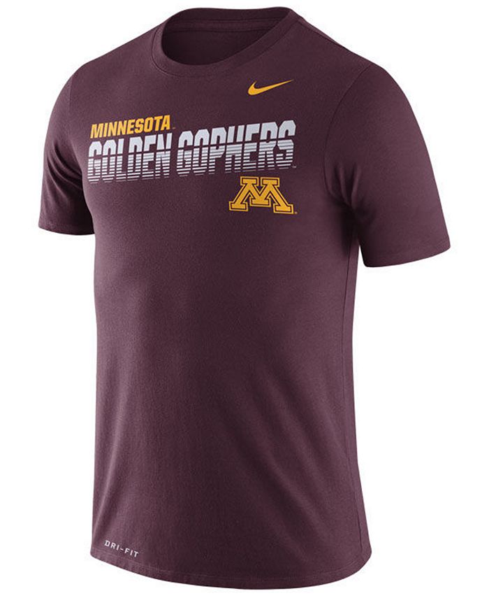 Nike Men's Minnesota Golden Gophers Legend Sideline T-Shirt - Macy's