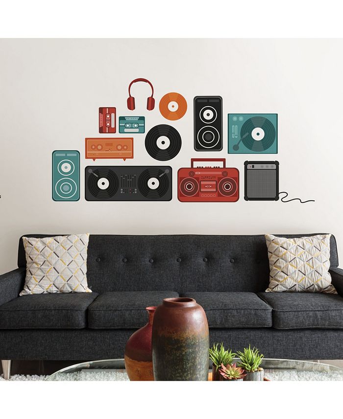 WallPops Retro Beats Wall Art Kit - Macy's