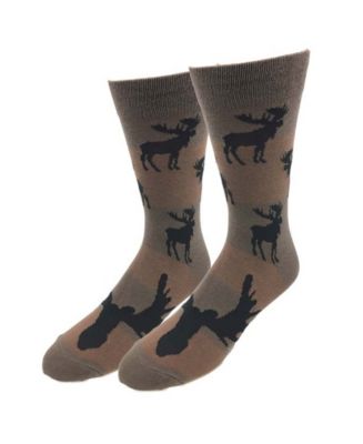 Sock Harbor Moose Pattern Socks - Macy's