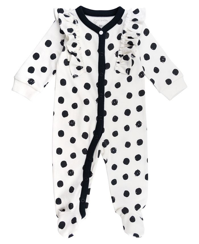 Mac & Moon Baby Girl 2-Pack Footed Sleep and Plays - Macy's