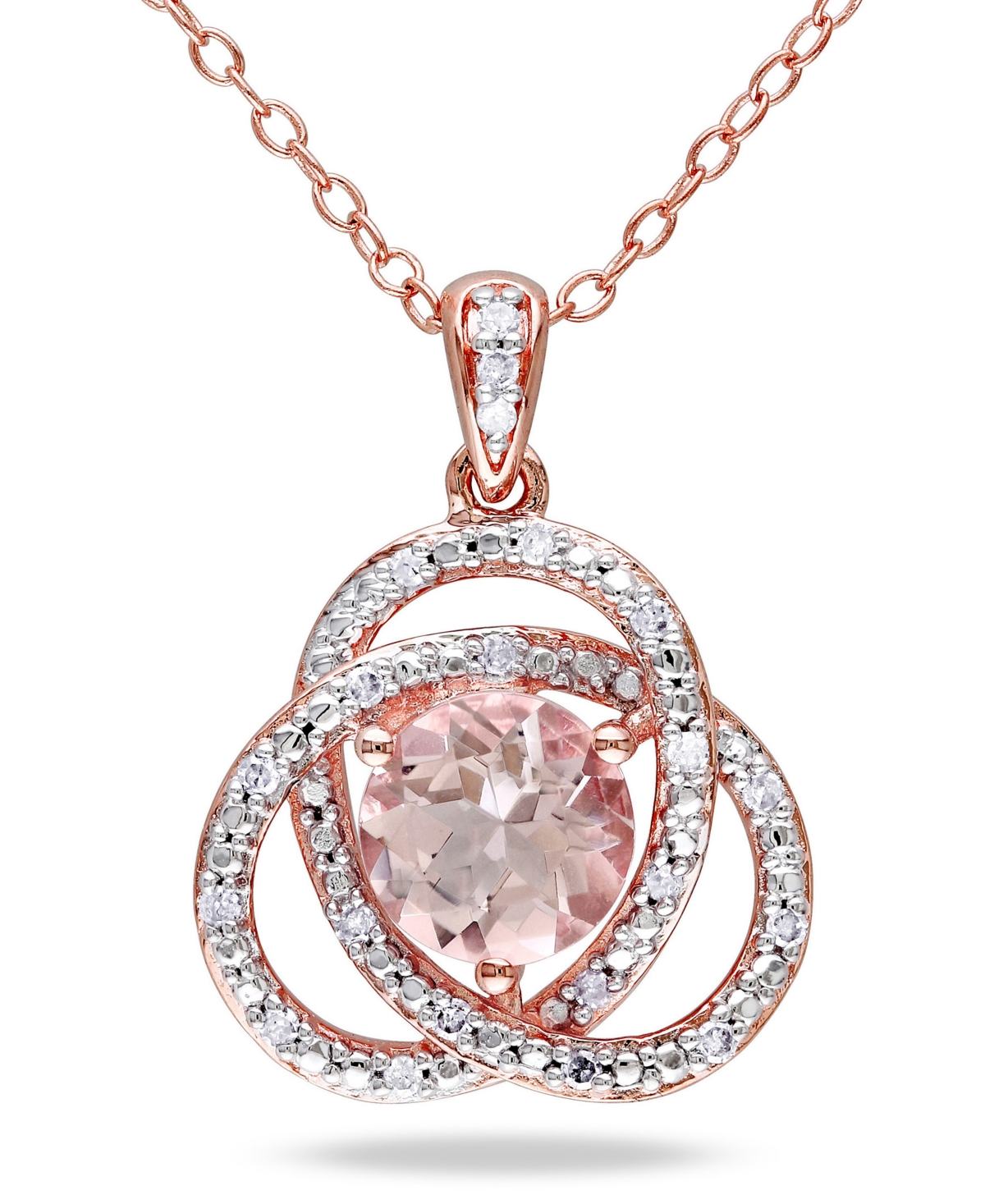Click here for Morganite (1-1/6 ct. t.w.) and Diamond (1/10 ct. t... prices