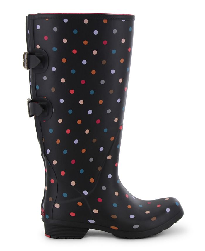 Chooka Women's Dot Wide-Calf Rain Boot - Macy's